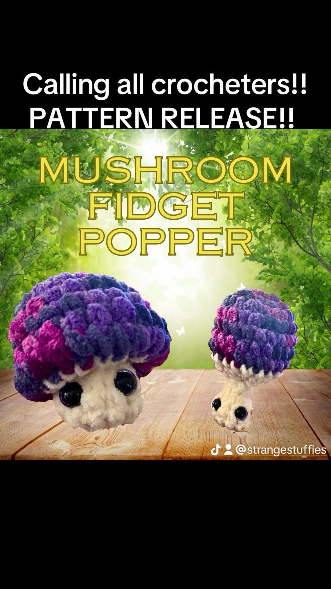 Easy Pop Mushroom Crochet Pattern - Etsy