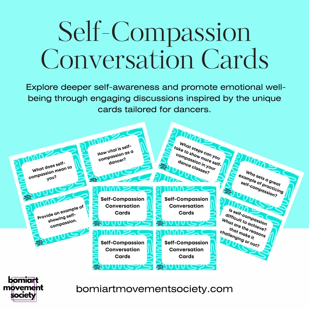 Self-compassion Conversation Cards for Dancers - Etsy