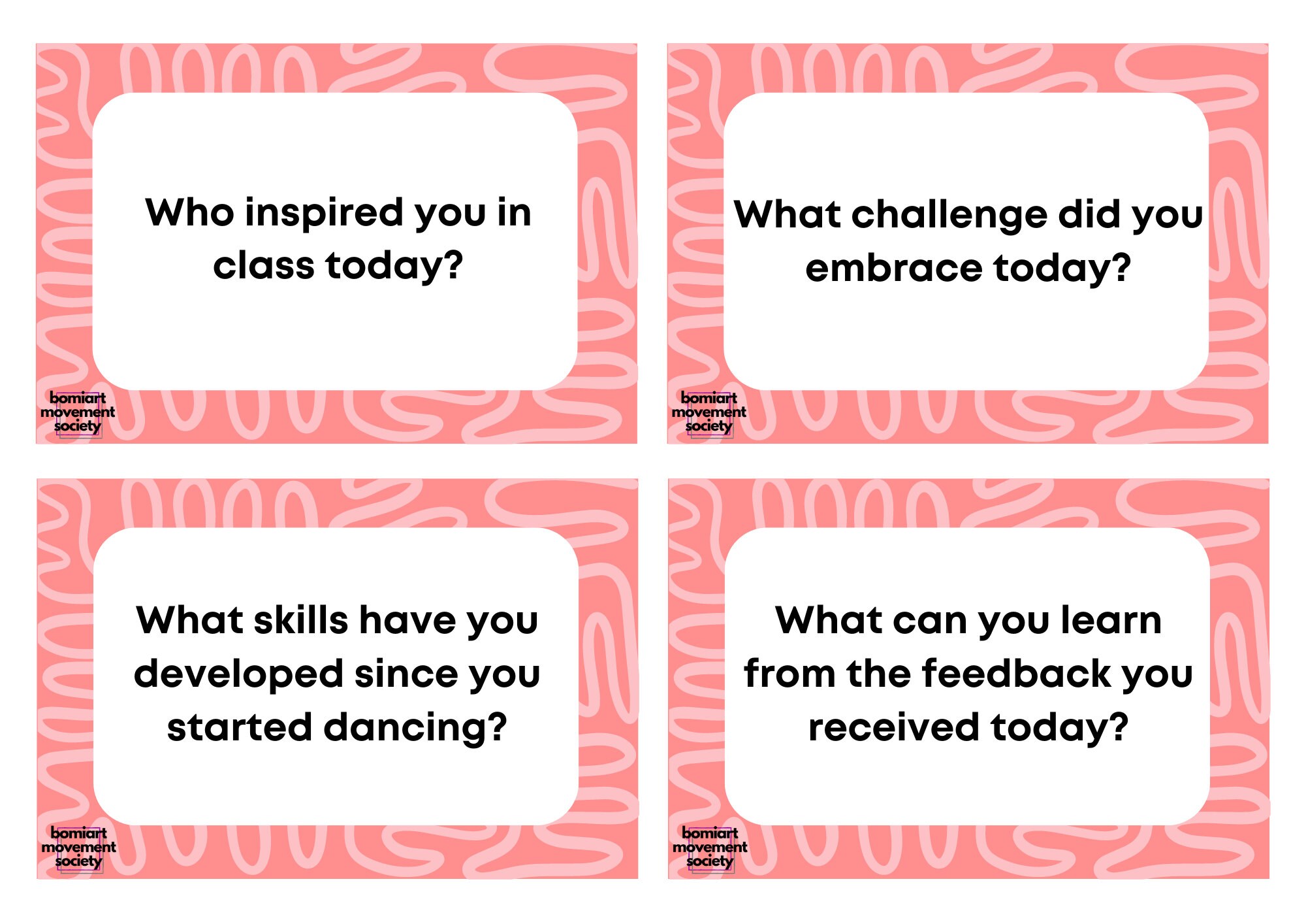 Growth Mindset Conversation Cards for Dancers - Etsy