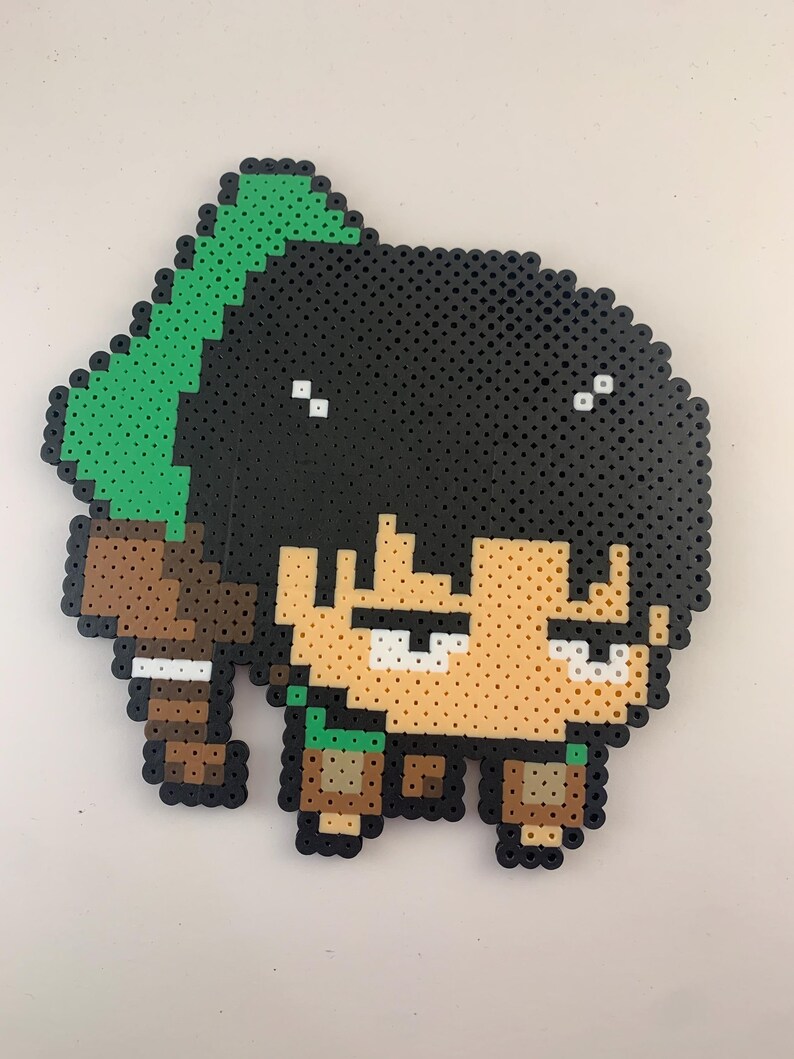 Hanging Captain Levi AOT Perler Bead Art - Etsy