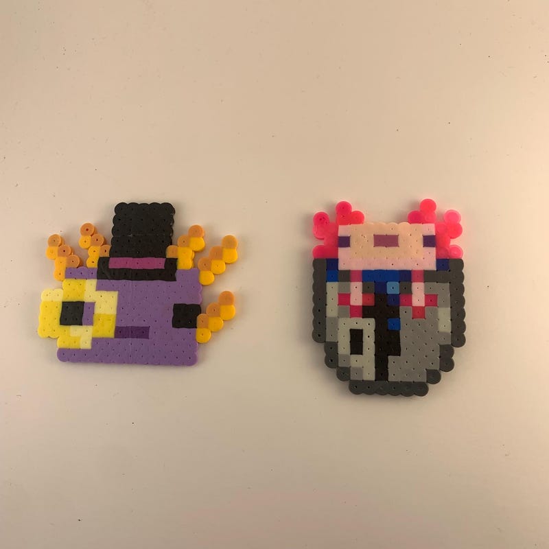 Axolotl Perler Beads - Etsy