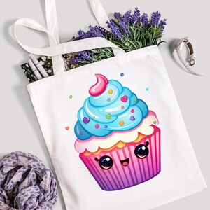 Cute Rainbow Cupcakes Clipart PNG Pack of 10 Transparent Background ...