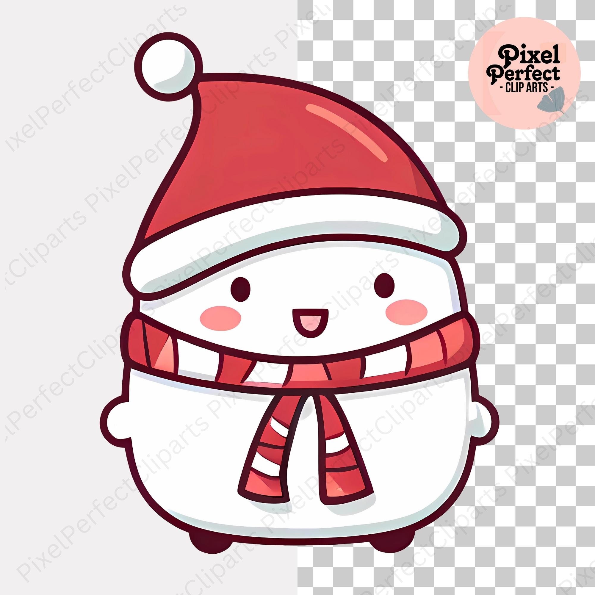 Cute Kawaii Christmas Characters Clipart PNG Pack of 15 Transparent ...
