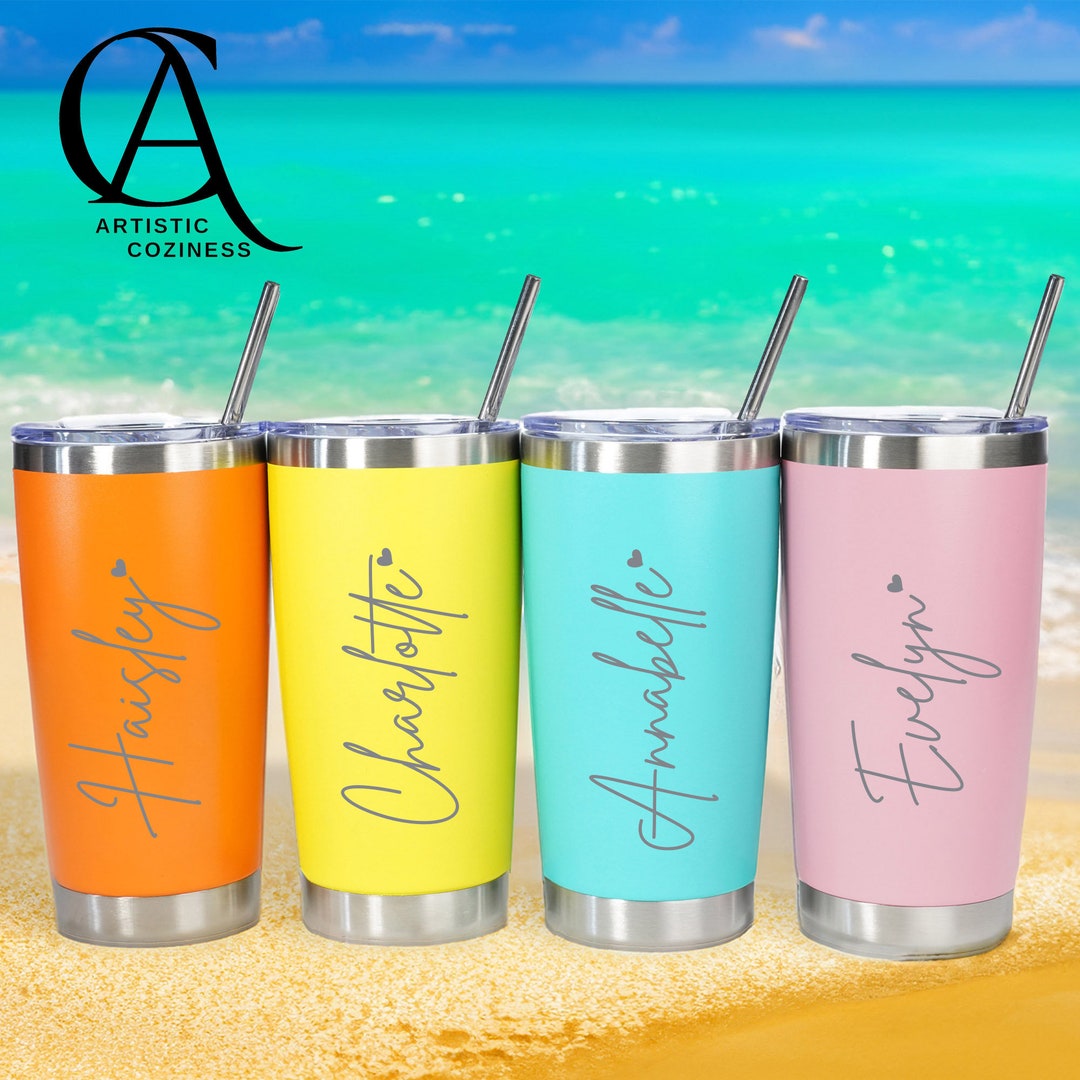 Personalized 20oz Tumbler, Custom Travel Mugs, Girl Trip Vacation ...