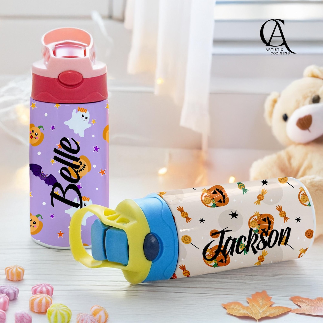 Personalized Halloween Ghost Bottle, Halloween Gift, Back to School ...