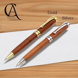 Personalized Wooden Pen Box, Custom Pen Holder Box, Laser Engraved Pen ...