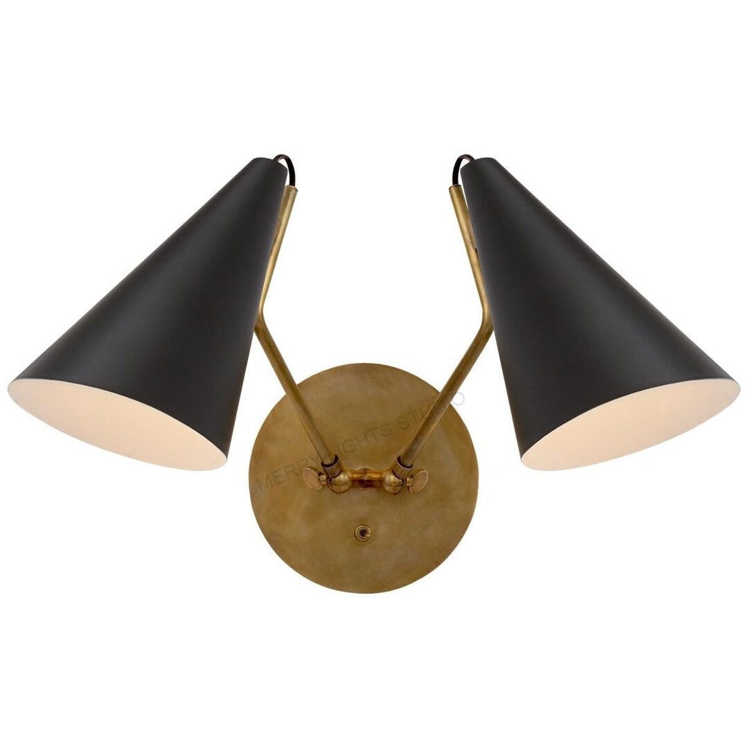 1950' S Clemente Double Sconce Lighting , Wall Sconce Pair Living Room ...