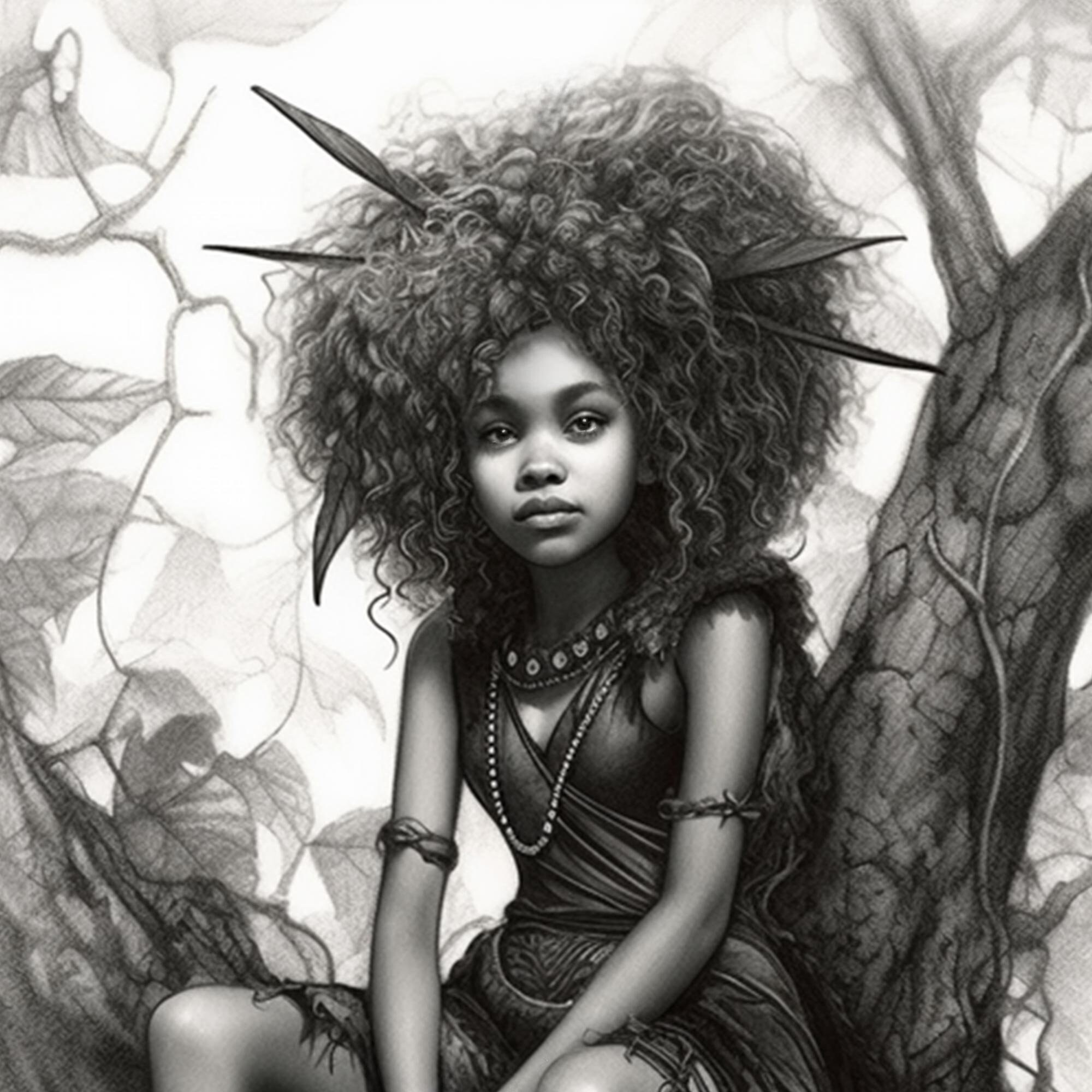 Woodland Fae Guide Dark Academia Wall Art Print Gothic Decor Black and ...