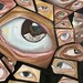 Geometric Eyes of the World - Geometric Painting - Etsy