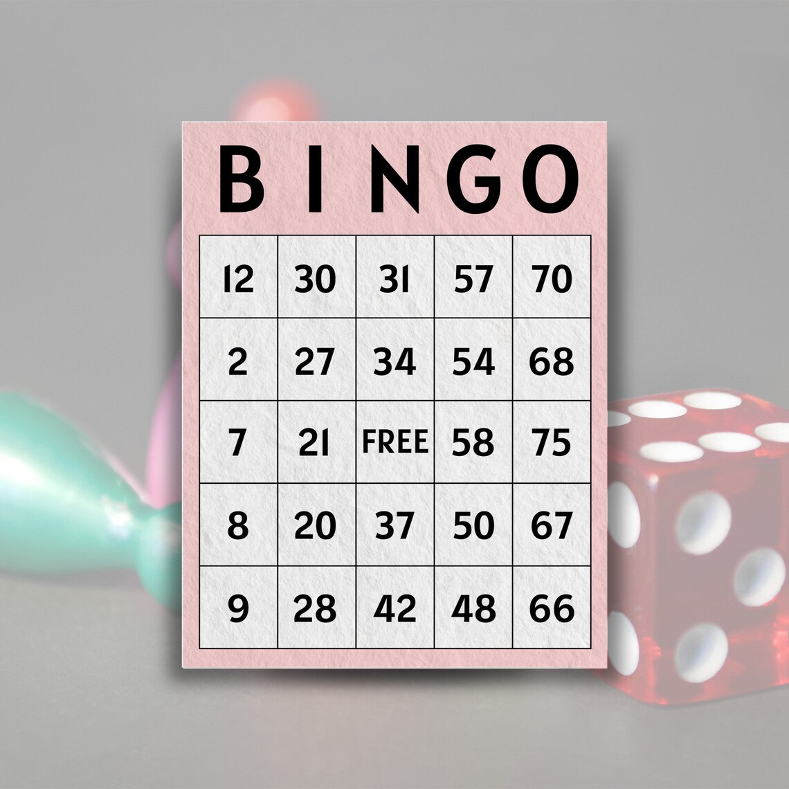 300 Vibrant Red Unique Bingo Cards | Perfect for Party Games & Special ...