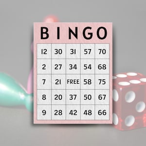 300 Vibrant Red Unique Bingo Cards Perfect for Party Games & Special ...