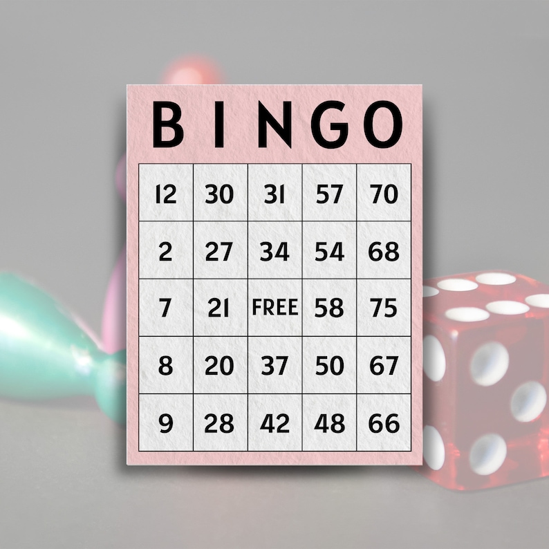 300 Vibrant Red Unique Bingo Cards | Perfect for Party Games & Special ...