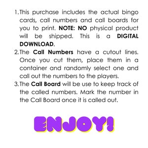 600 Simple Yellow Bingo Cards Pack - Bright, Cheerful Party Game - 1/2 ...