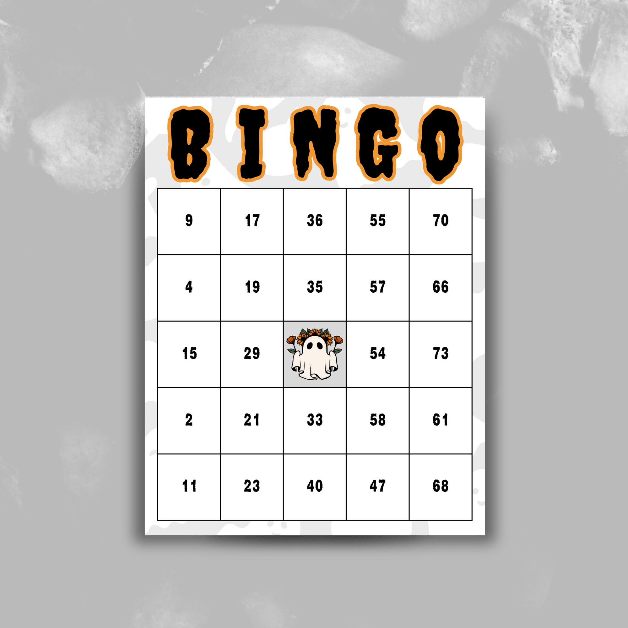 100 Ghost-themed Digital Bingo Cards - Perfect for Events & Spooky ...