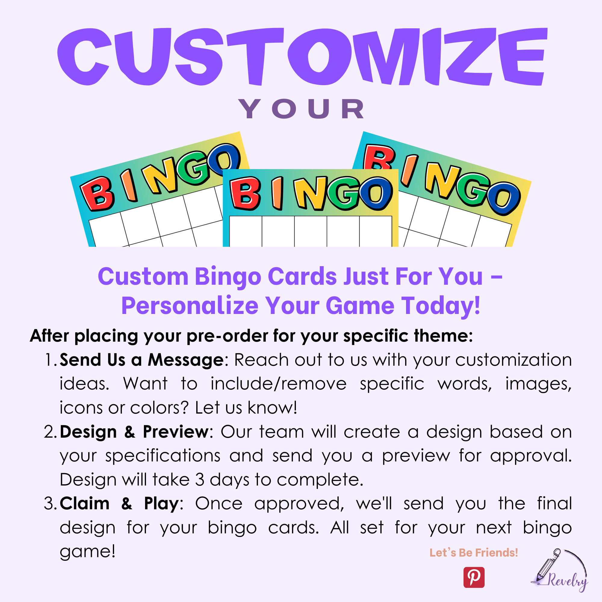Customizable Bingo Cards (600) - Pre-order, Tailored to Your ...