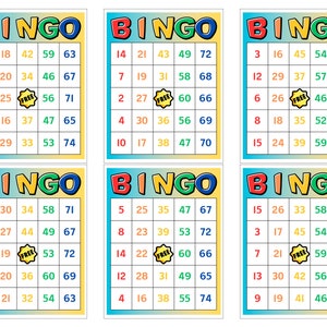 600-pack Rainbow-themed Bingo Cards - Colorful Party Game for All ...