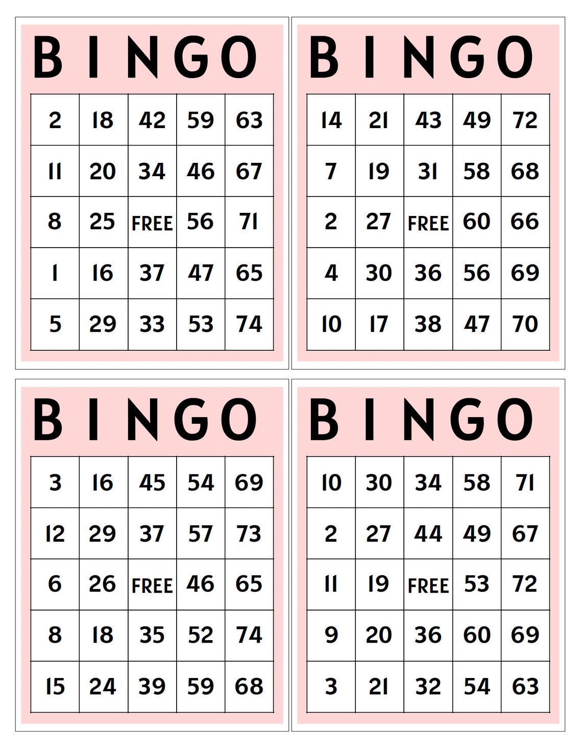 300 Vibrant Red Unique Bingo Cards | Perfect for Party Games & Special ...