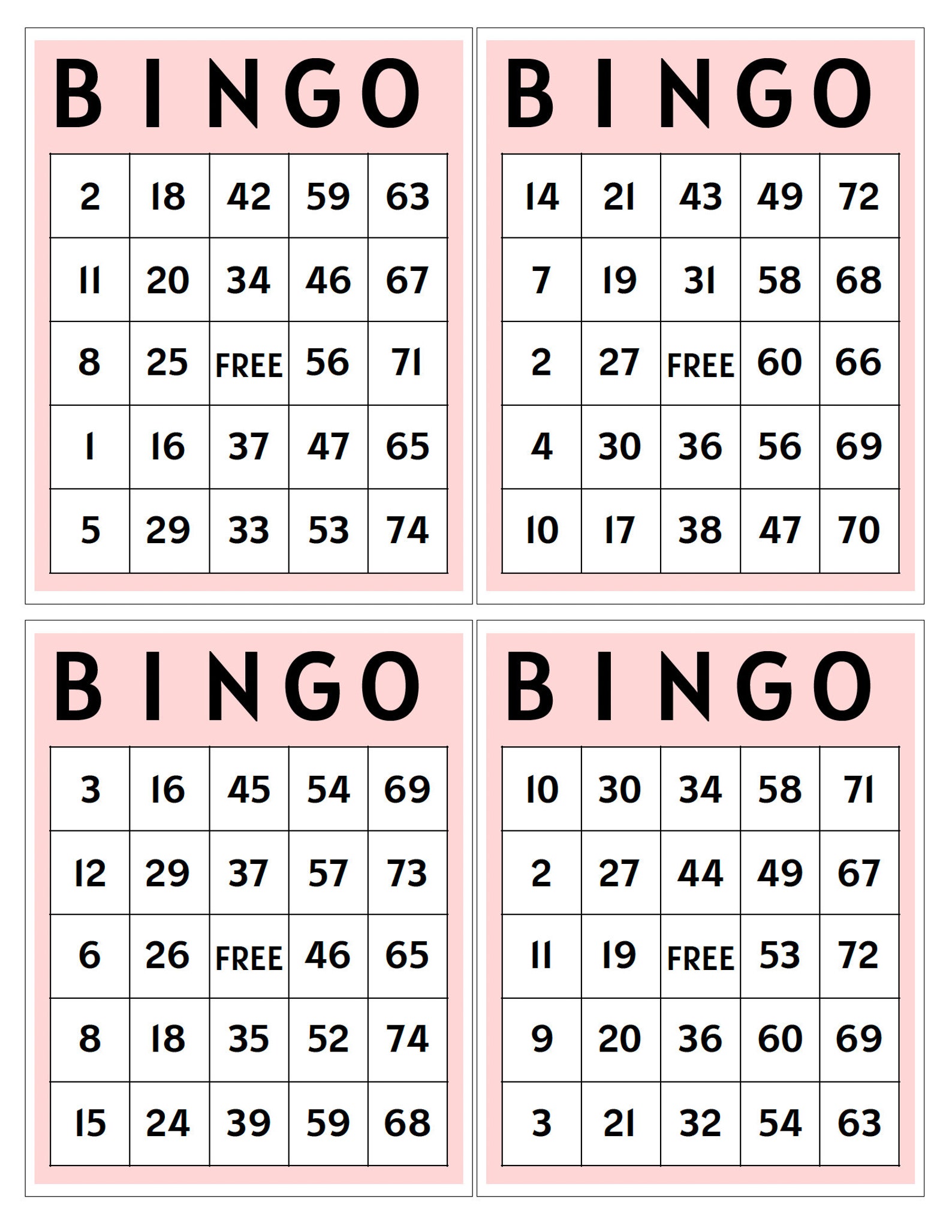 300 Vibrant Red Unique Bingo Cards Perfect for Party Games & Special ...