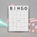 Blank Bingo Card Template: DIY Printable Game (digital Download) - Etsy