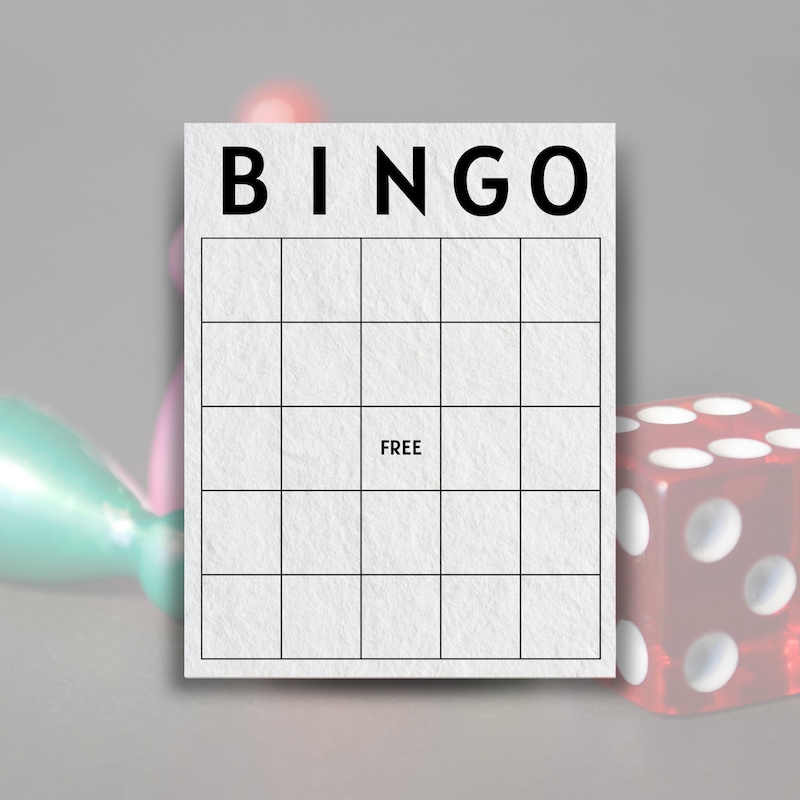 Bingo Card Svg Laser - Etsy