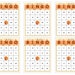 100 Pumpkin Bingo Cards, Autumn Leaves Design, 1/2/4/6 Cards per ...