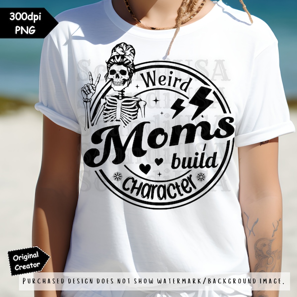 Weird Mom Build Character Png - Etsy