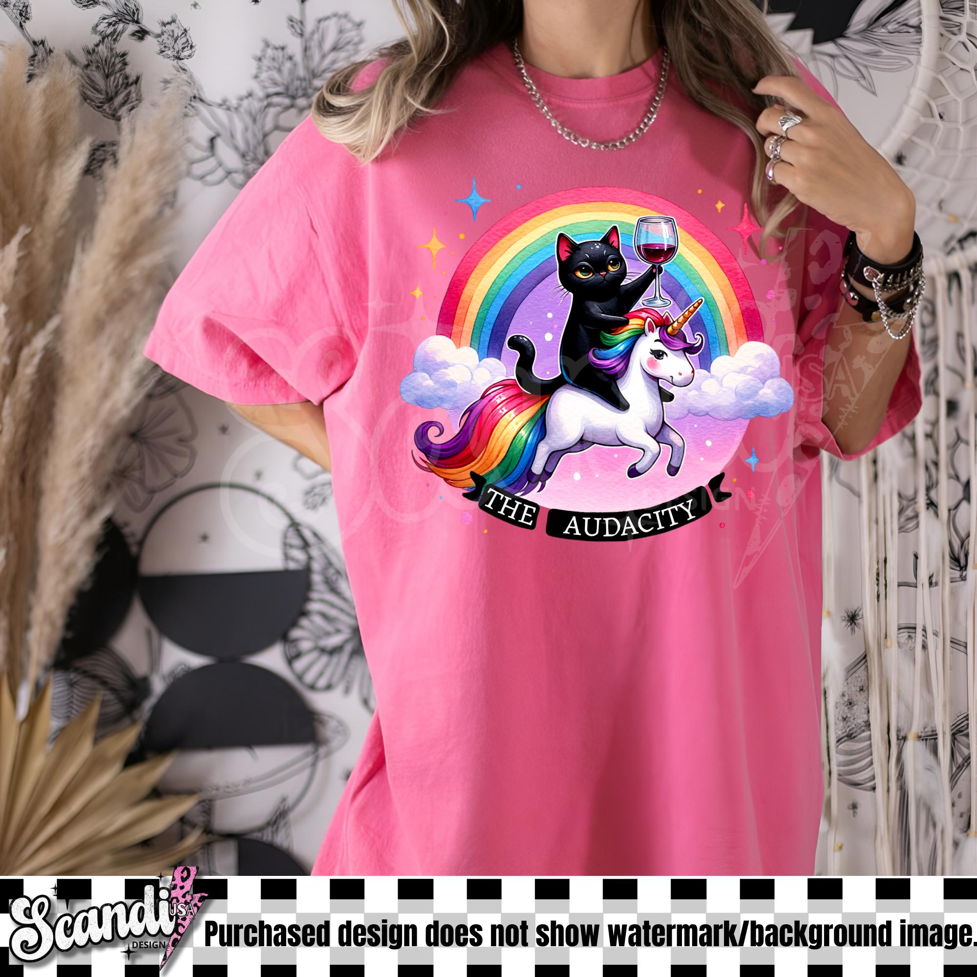 The Audacity Cat PNG, Sarcastic Black Cat Sublimation Design, Snarky ...