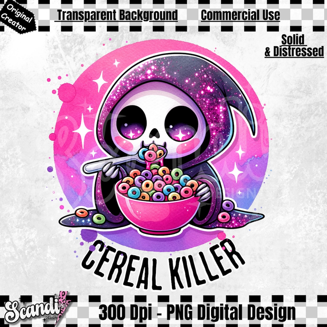 Funny Cereal Killer Skeleton PNG | Hungover PNG | Snarky Skeleton ...