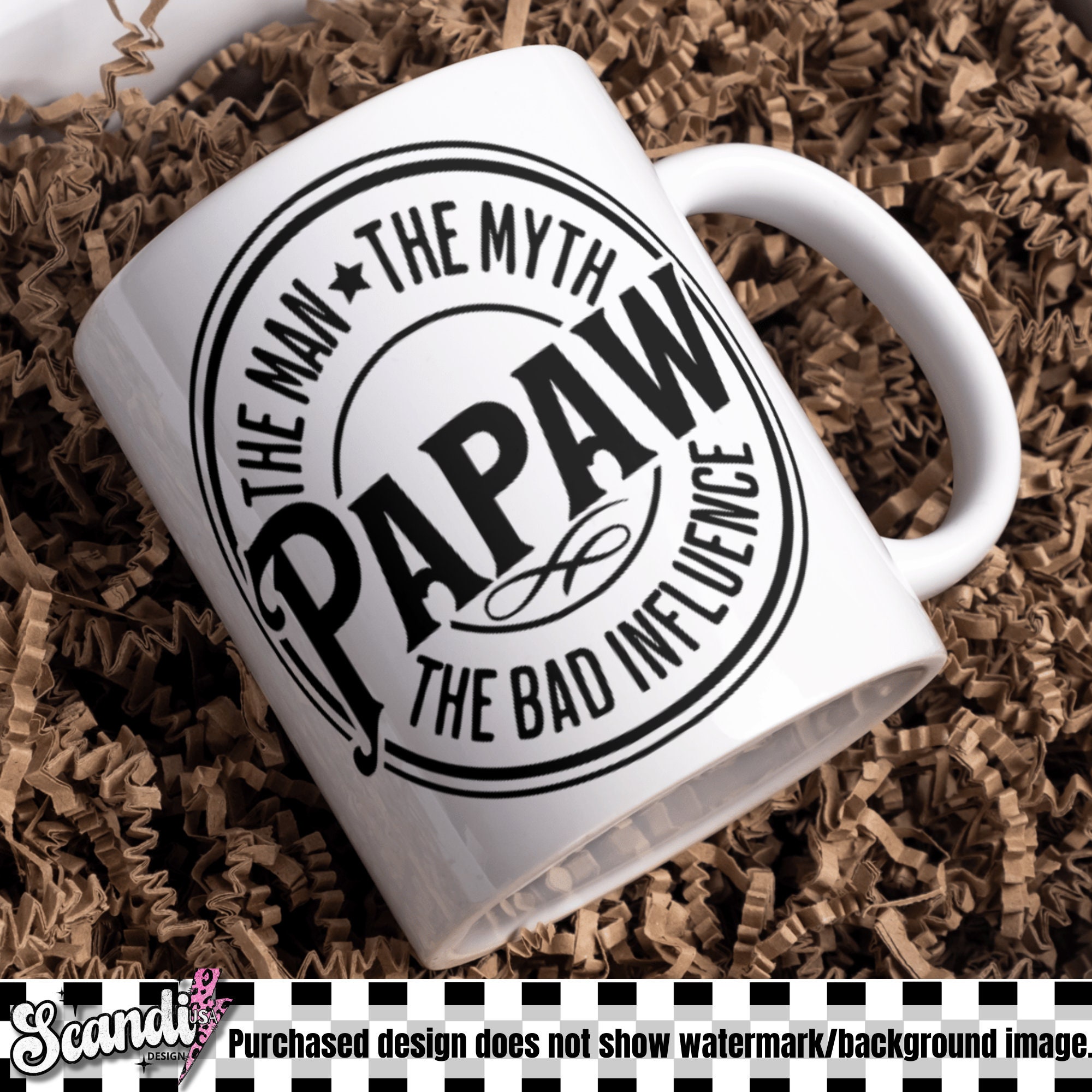 PAPAW Funny Gift PNG | Papaw Bad Influence | Funny Grandpa Shirt ...