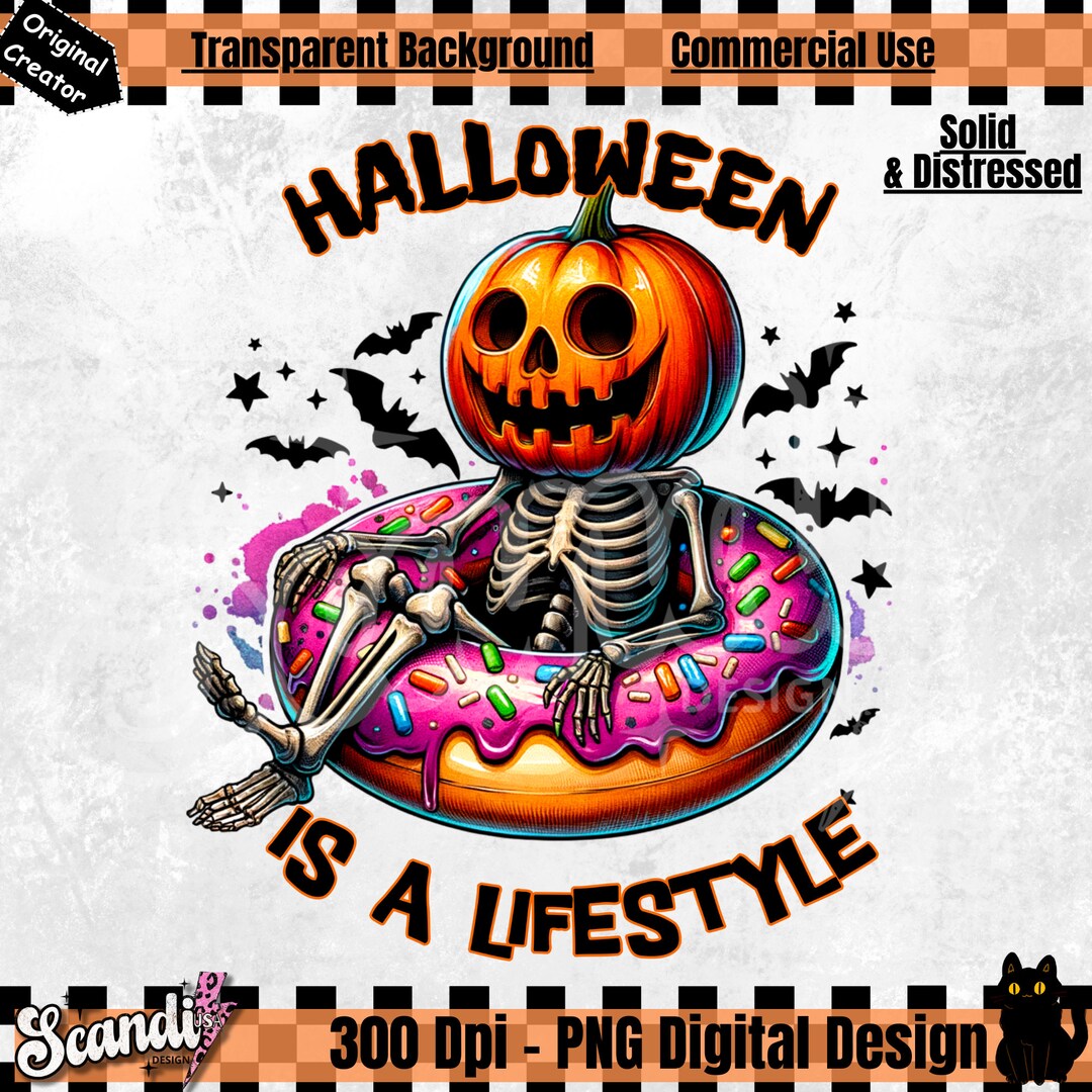 Halloween is a Lifestyle PNG | Cute Summerween Clipart | Spooky Summer ...