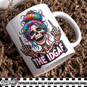 The IDGAF Funny Skeleton PNG | Sarcastic Sweary Skeleton | Skull Trendy ...