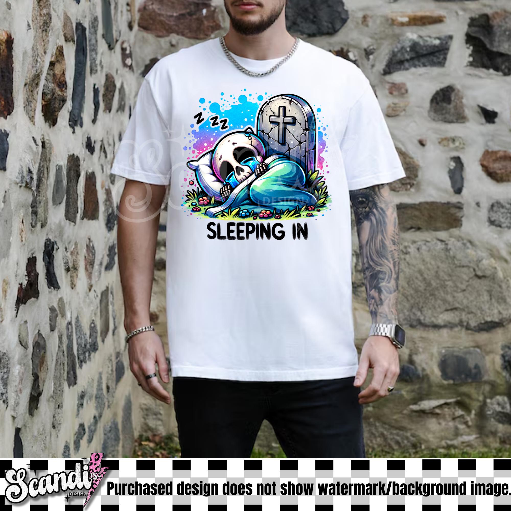 Cute Snarky Skeleton PNG, Sleeping in Clipart, Spooky Skeleton ...