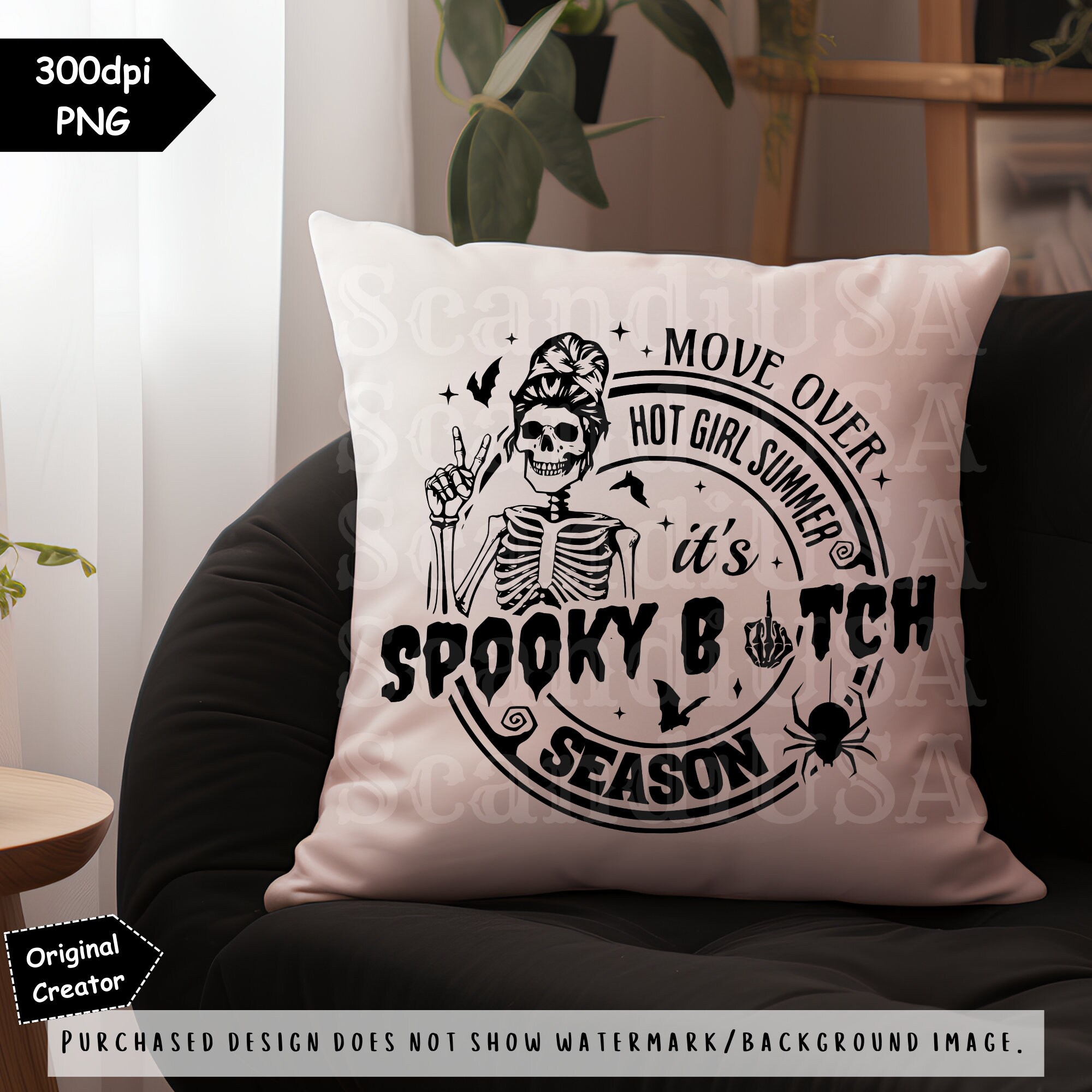 Spooky Bitch Season PNG Move Over Hot Girl Summer Black and White ...