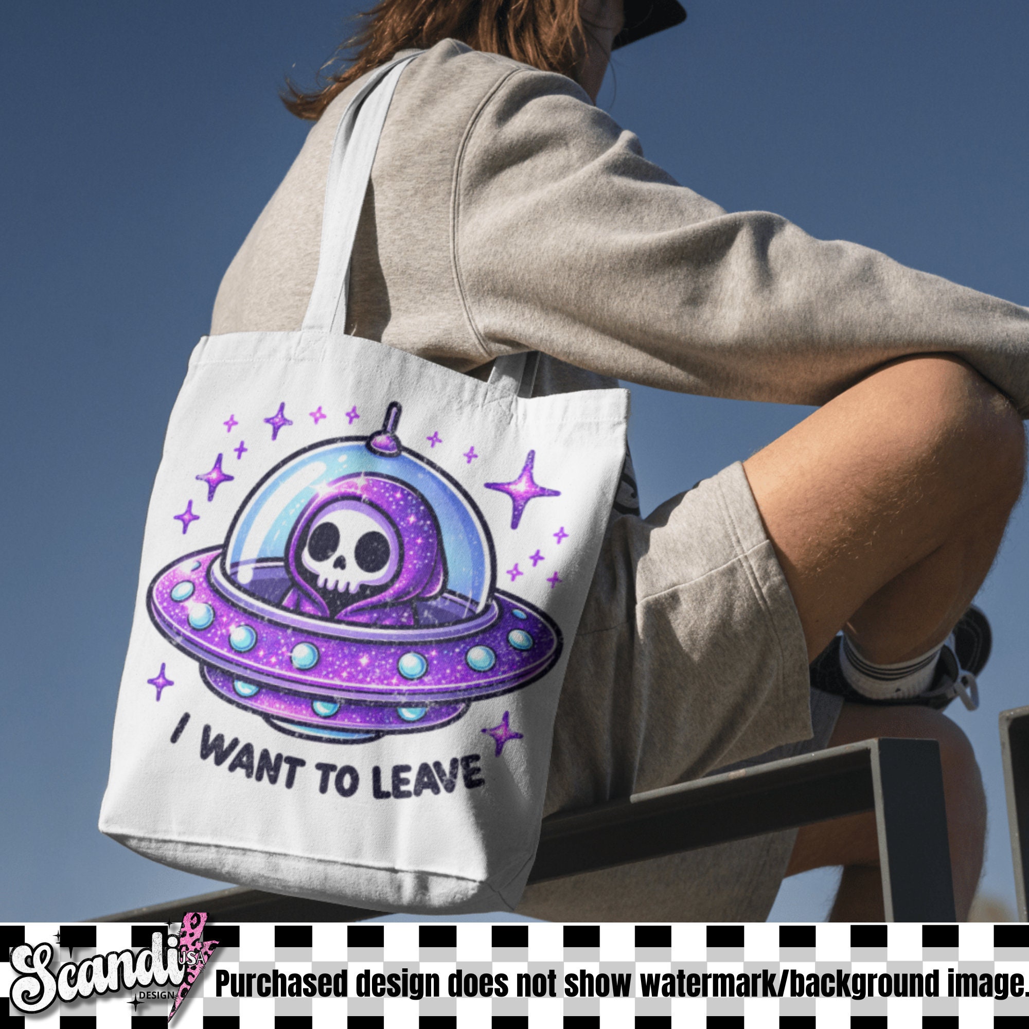 Funny Alien PNG | I Want to Leave Png | Snarky T-shirt Sublimation ...