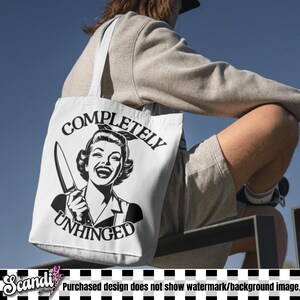 Completely Unhinged PNG | Retro Unhinged Girl PNG | Trendy Vintage ...