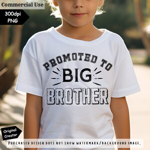Promoted to Big Brother - PNG - Pregnancy Announcement - New Baby - New ...