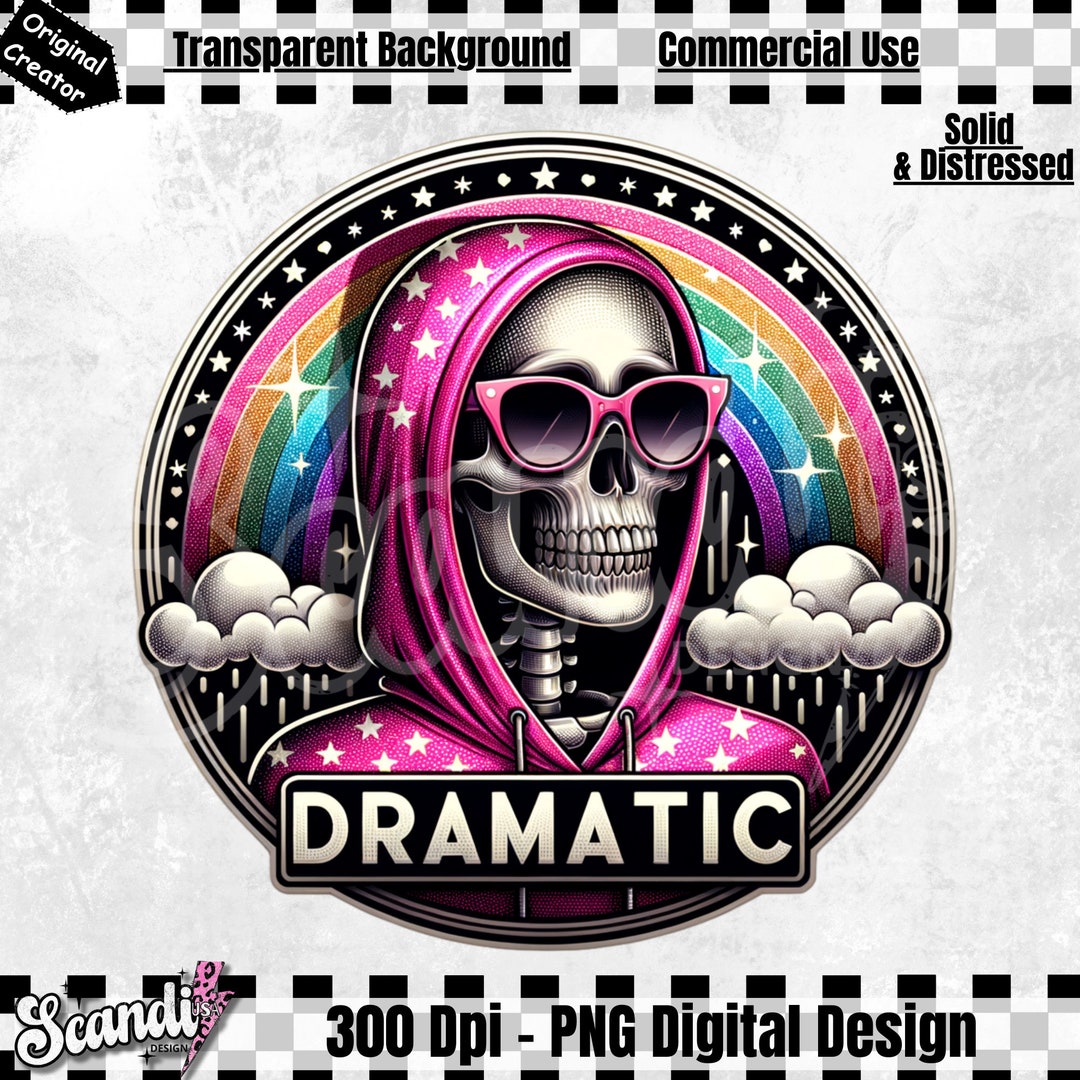 Dramatic Snarky Skeleton PNG | Reaper Shirt Sublimation | Y2K Drama ...