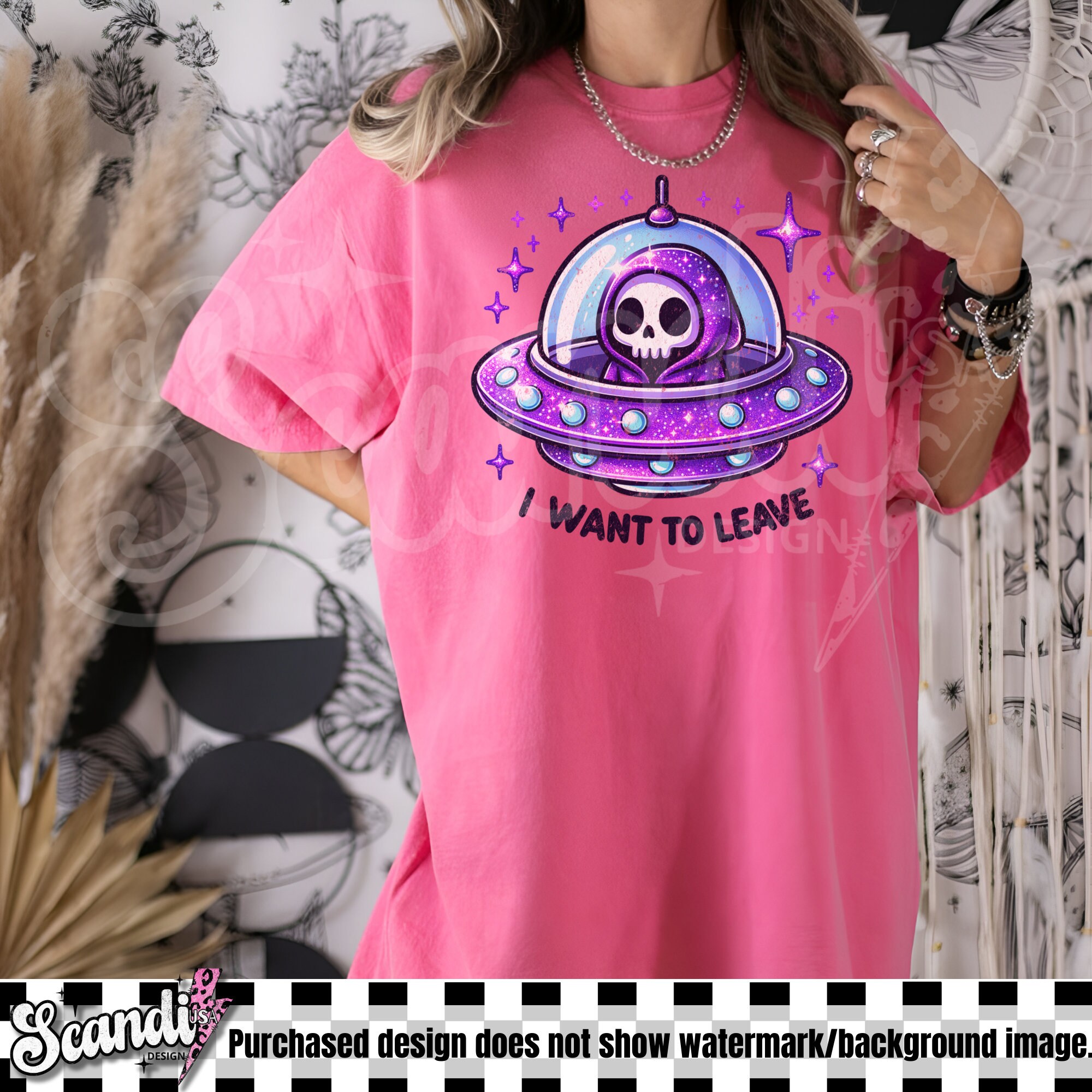 Funny Alien PNG | I Want to Leave Png | Snarky T-shirt Sublimation ...