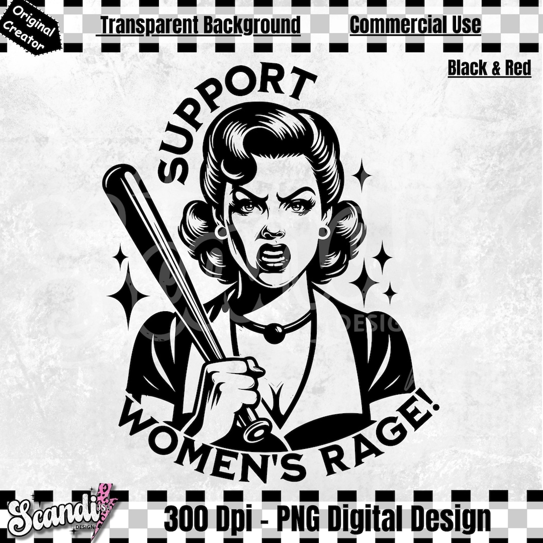 Support Womens Rage PNG | Support Women's Rage PNG | Trendy Vintage ...