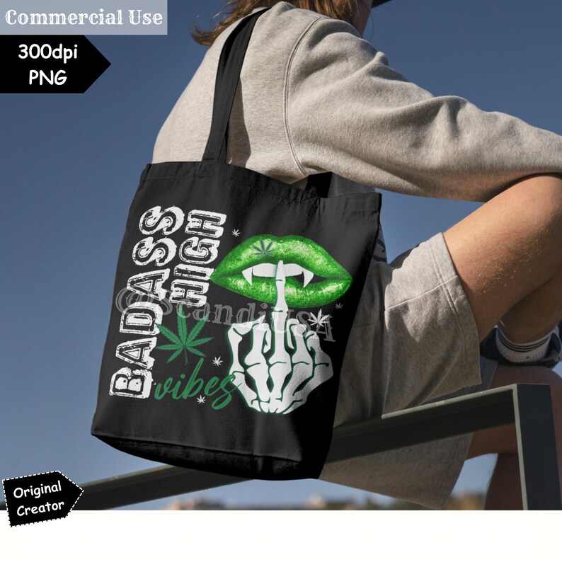 Badass High Vibes - PNG - Funny Weed Marijuana PNG - Weed Skeleton ...