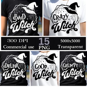 Good Witch PNG - Bad Witch PNG - Drunk Witch PNG - Wicked Witch Png - Matching Witch Outfit ...