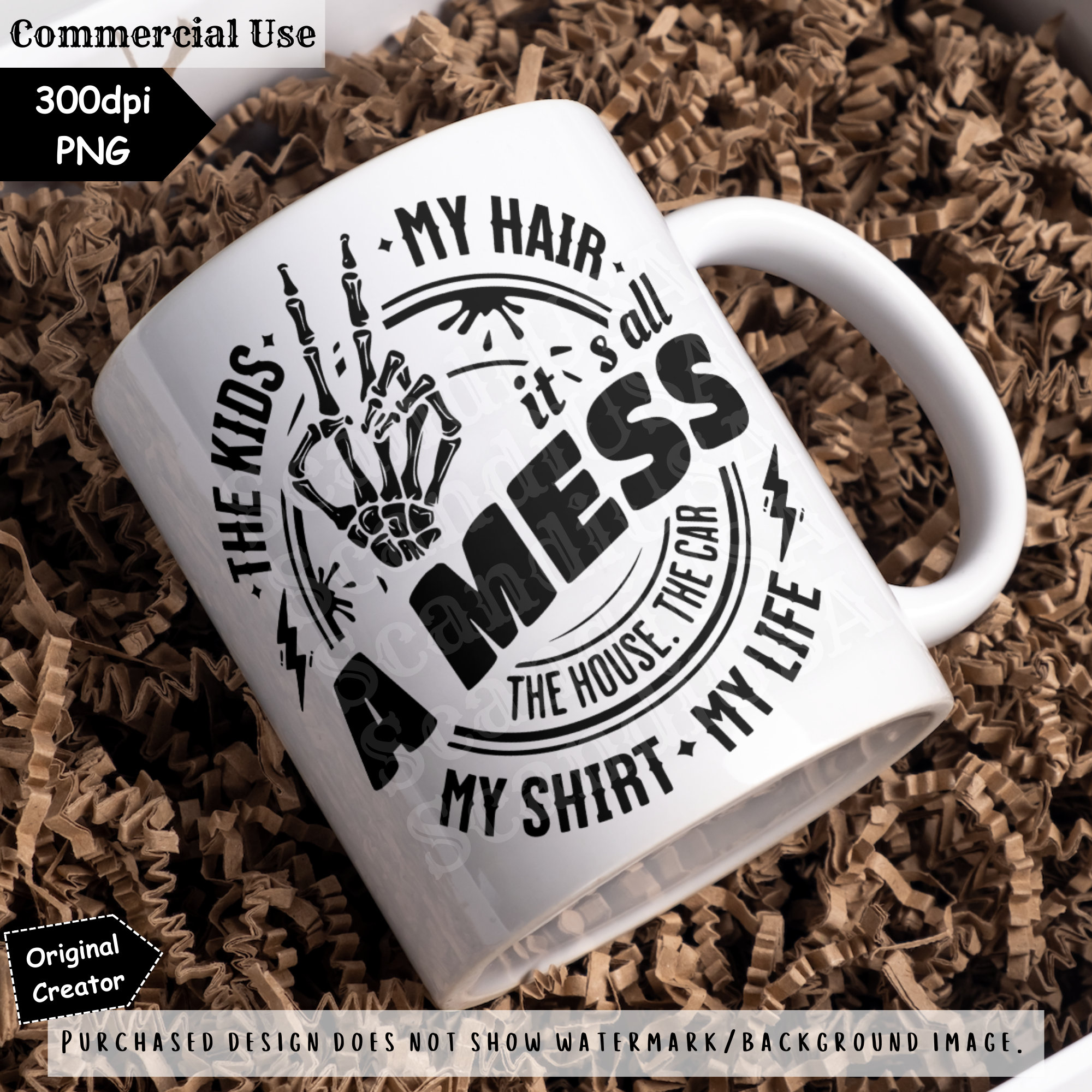 It's All a Mess PNG It's All Messy PNG the Car the - Etsy