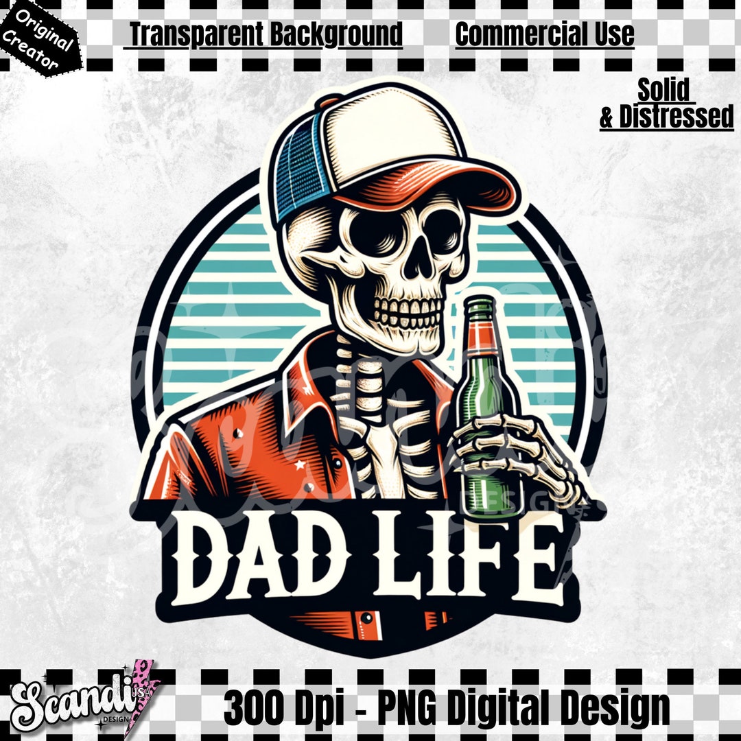 Dad Life PNG | Sublimation | Fatherhood PNG | Rocking Fatherhood | Papa ...