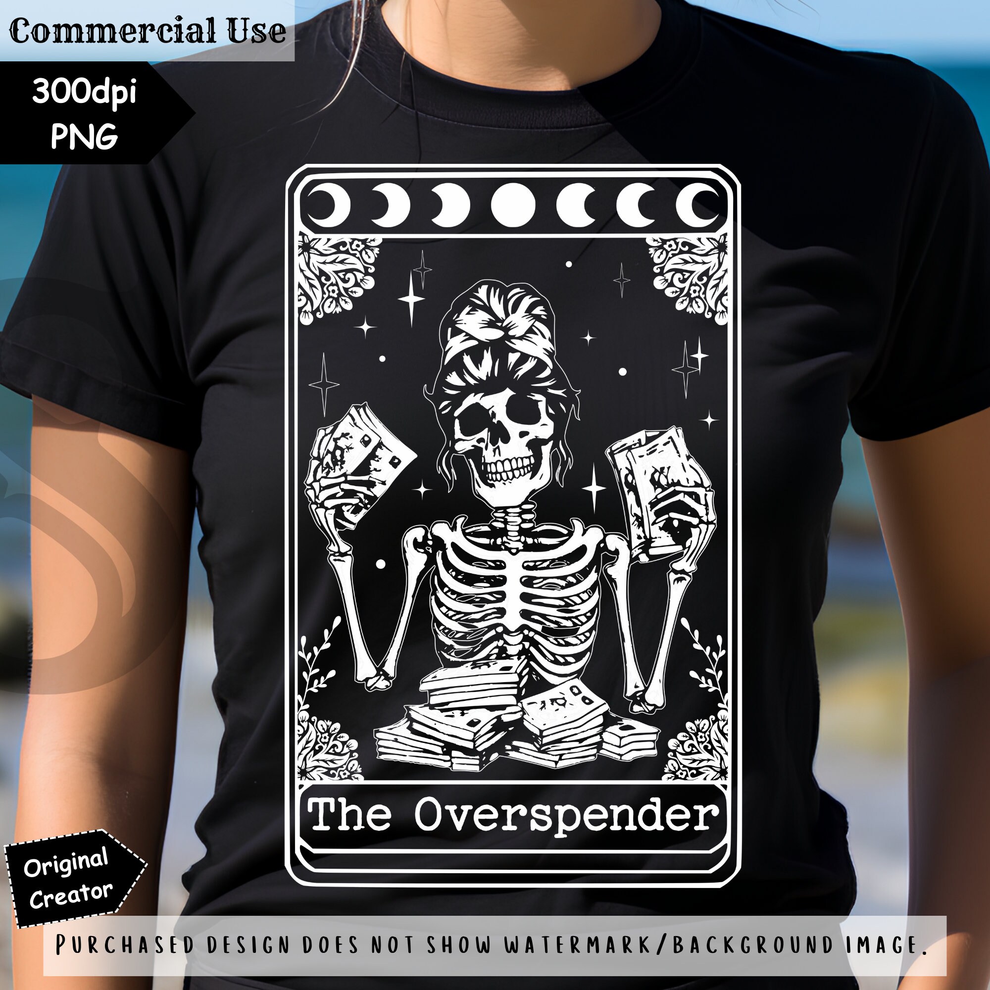 Funny Tarot the Overspender - PNG - Tarot Card PNG - Money PNG - Funny ...