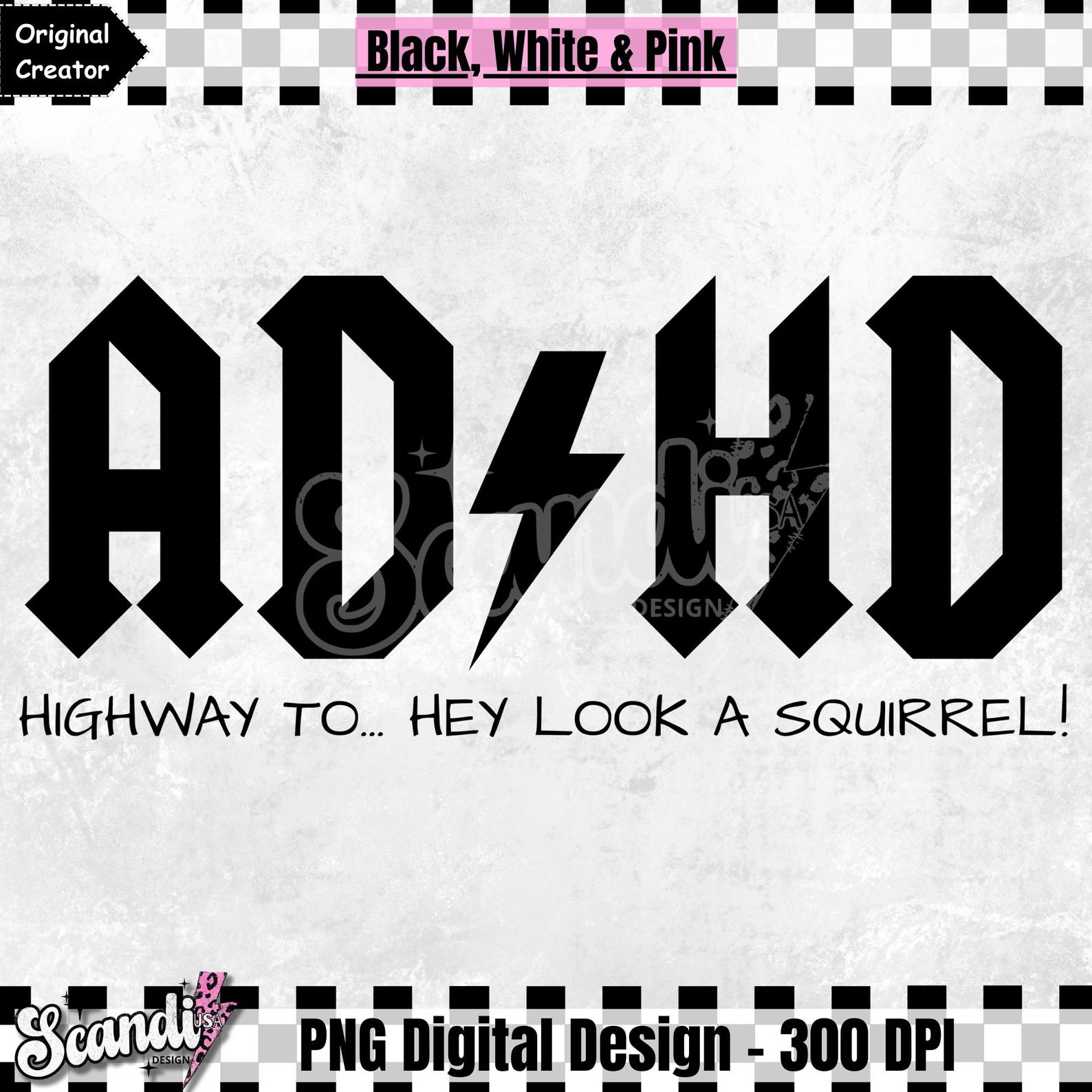 AD/HD Highway To...hey Look Squirrel! Svg, Motivational Svg, Funny Mom ...
