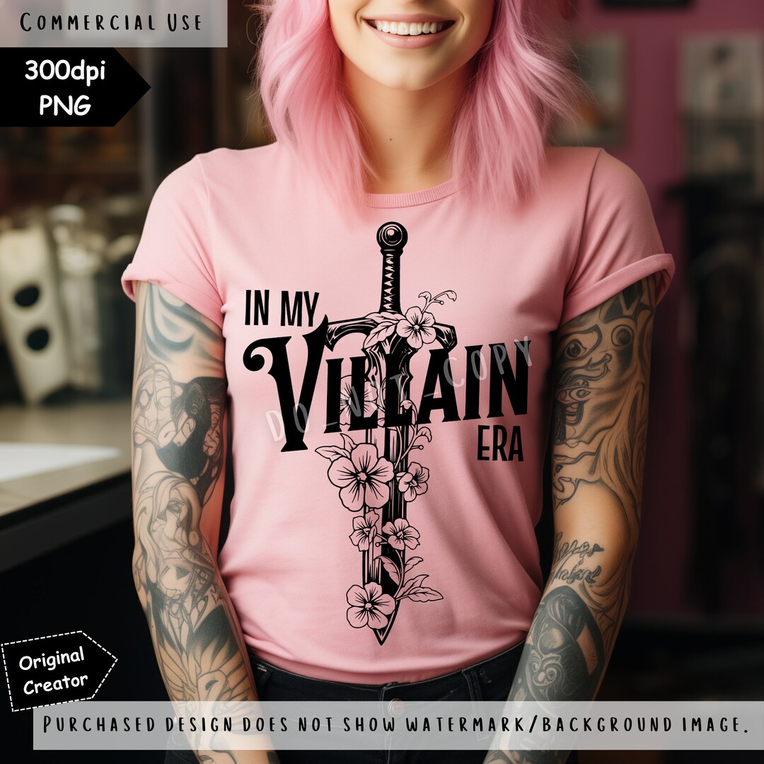 In My Villain Era PNG B&W Graphics Booktrovert Dark Romance Reader Death by TBR Fantasy Falling ...