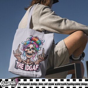 The IDGAF Funny Skeleton PNG | Sarcastic Sweary Skeleton | Skull Trendy ...