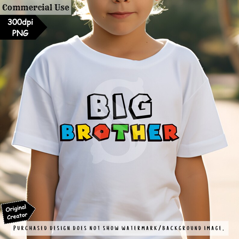 Big Bro Super Style PNG Big Brother Baby Shower New Big Brother Baby ...
