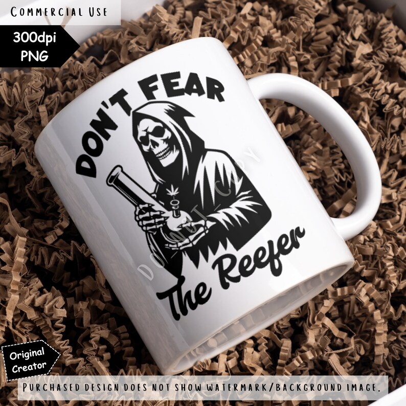 Grimm Reaper PNG | Don't Fear the Reefer | Halloween Shirt | Skeleton ...