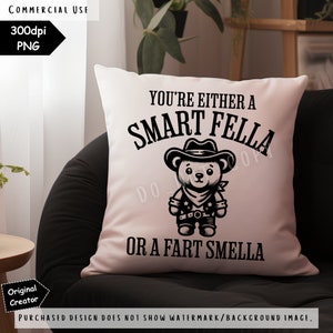 Smart Fella Cowboy Bear PNG | Retro Cartoon Meme (digital Download) - Etsy